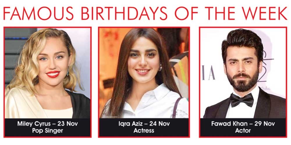 FAMOUS BIRTHDAYS OF THE WEEK | Horoscope - MAG THE WEEKLY