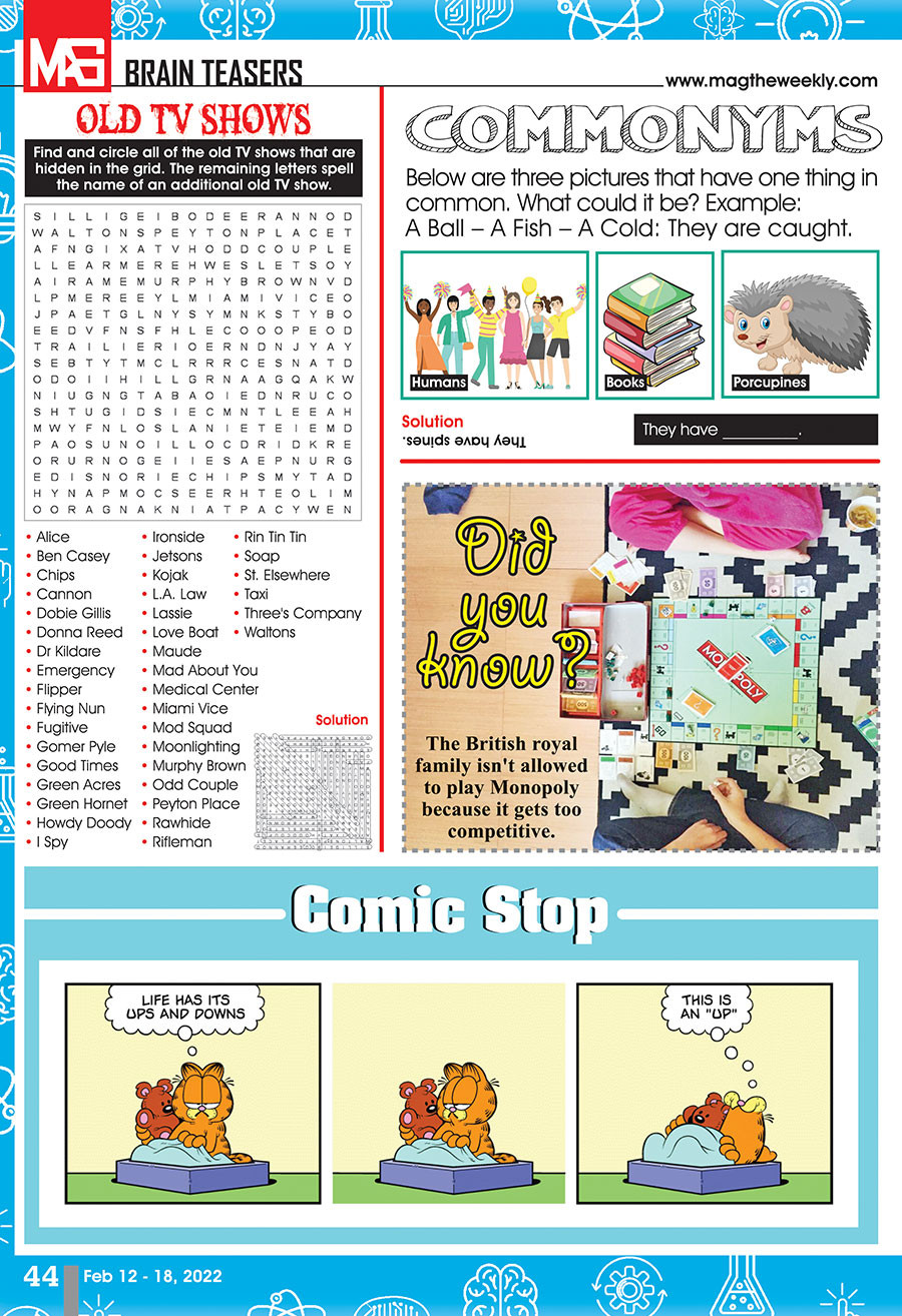 OLD TV SHOWS | Brain Teasers - MAG THE WEEKLY